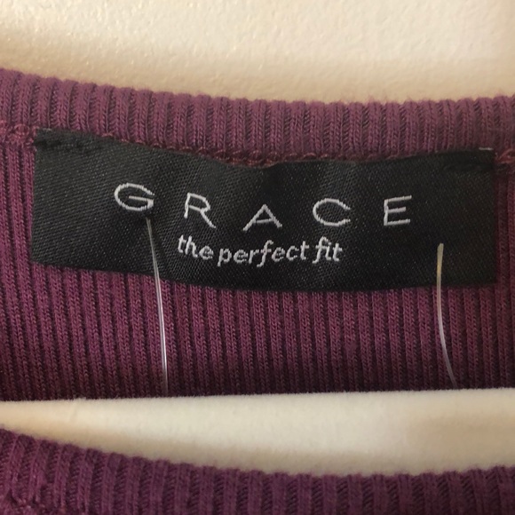 Grace | Sweaters | Nwt Grace The Perfect Fit Plumb Colored Size Med ...